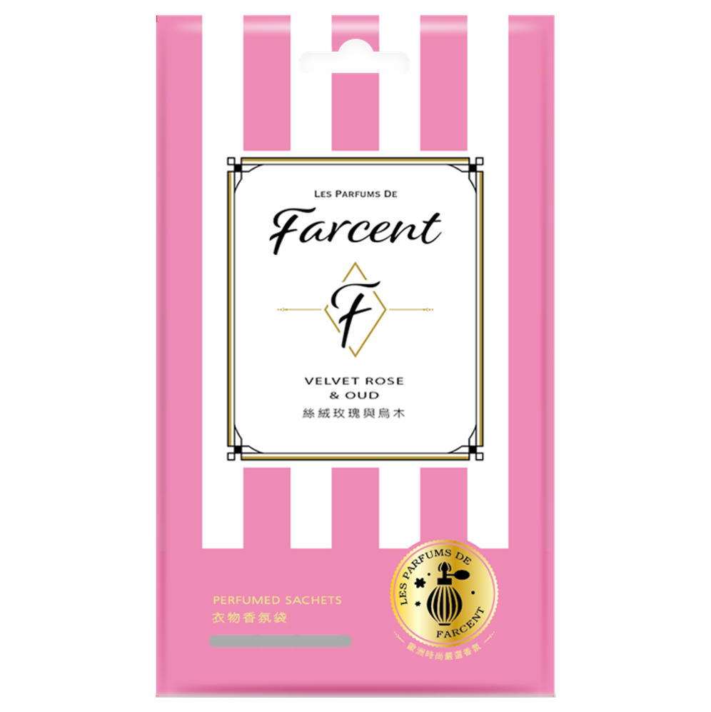 Farcent香水衣物香氛袋 - 絲絨玫瑰與烏木|花仙子企業股份有限公司