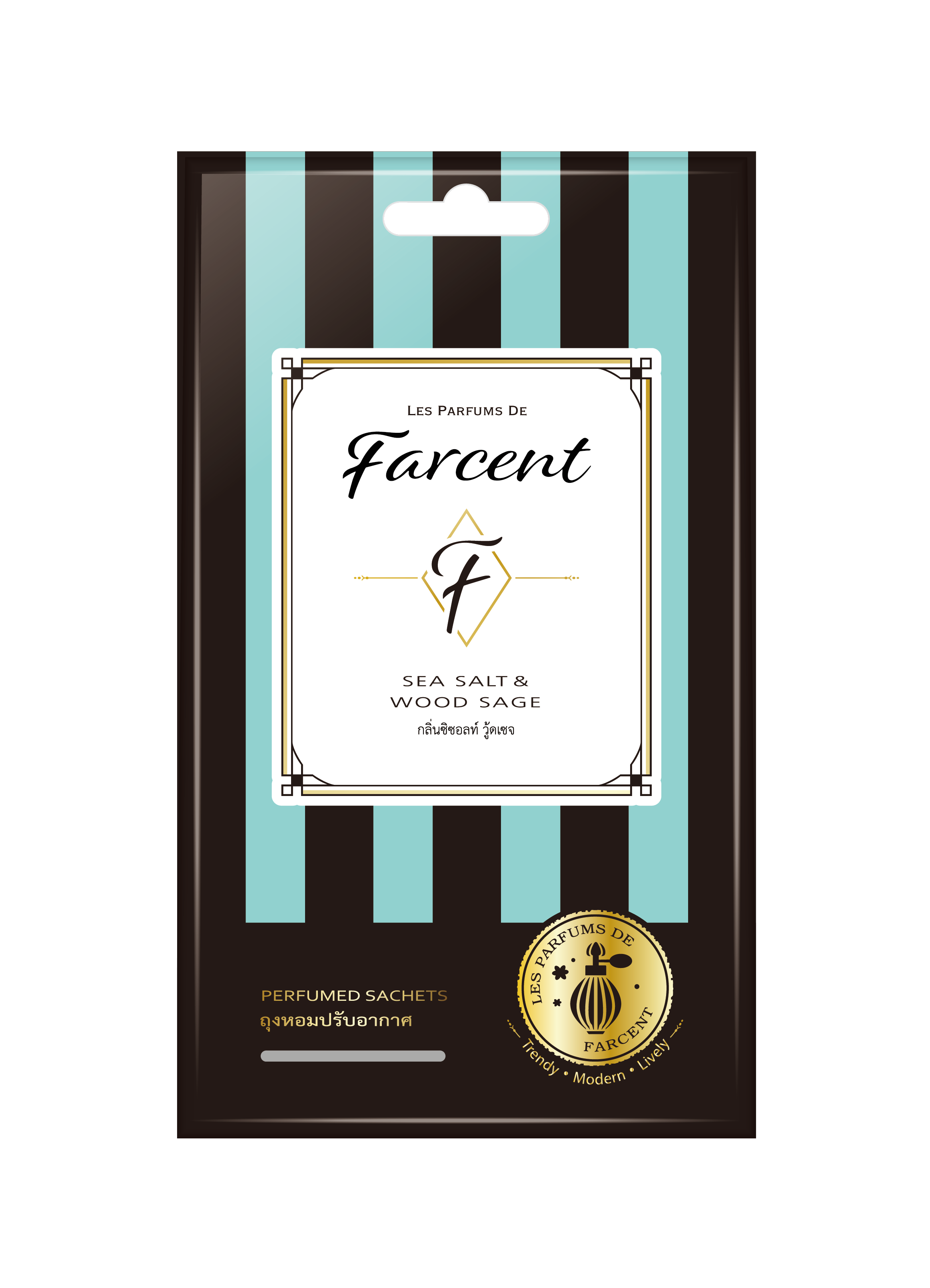 Farcent Perfumed Sachets - Sea Salt & Wood Sage|花仙子企業股份有限公司